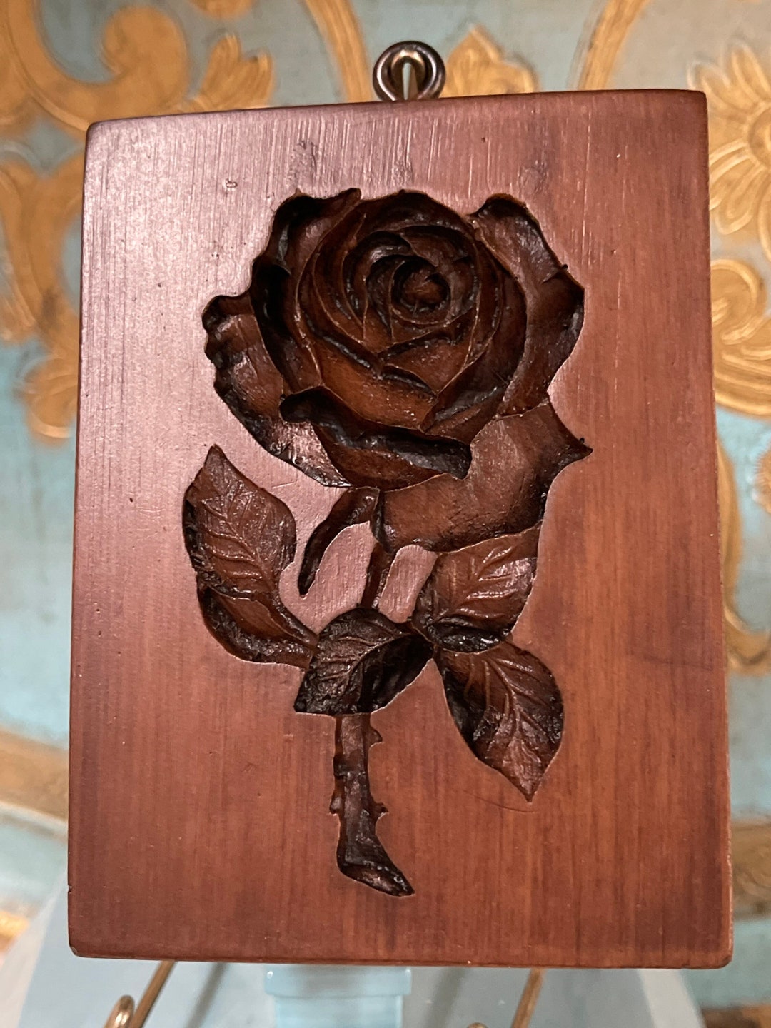 New American Beauty Rose Springerle Mold by House on the Hill – Floral ...