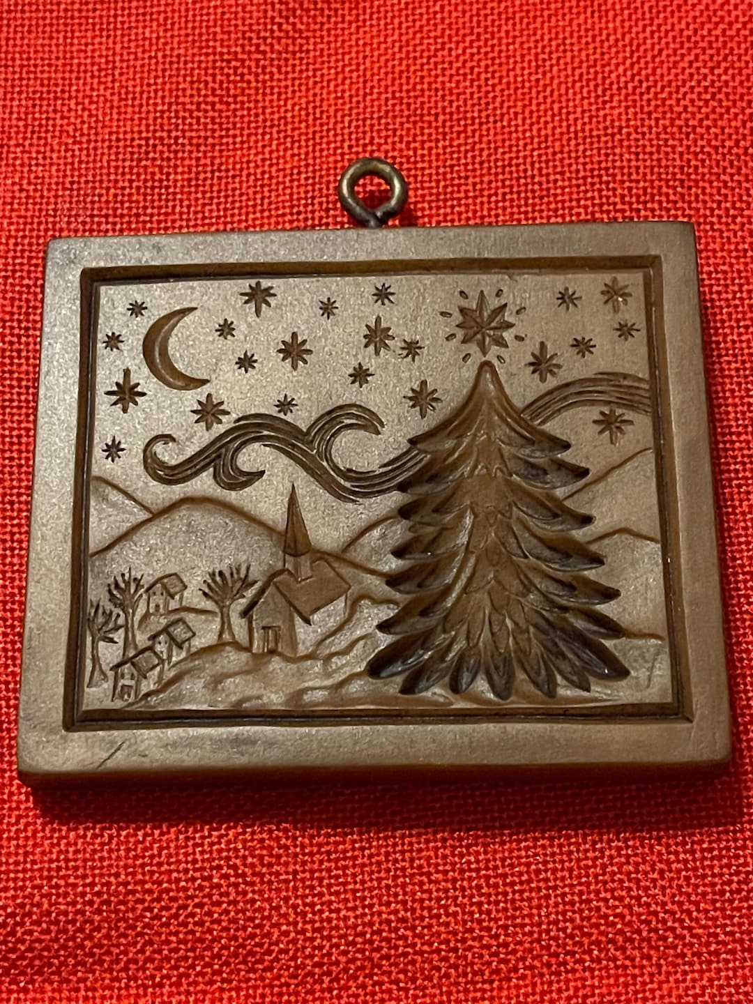 House on the Hill Christmas Tree at Night Springerle Mold (M23001) New ...
