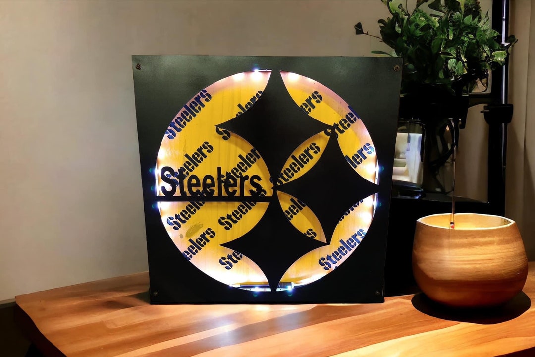 Backlit LED Pittsburgh Steelers 3D Sign Pittsburgh Steelers - Etsy