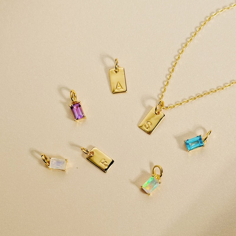 Initial Charm - Etsy