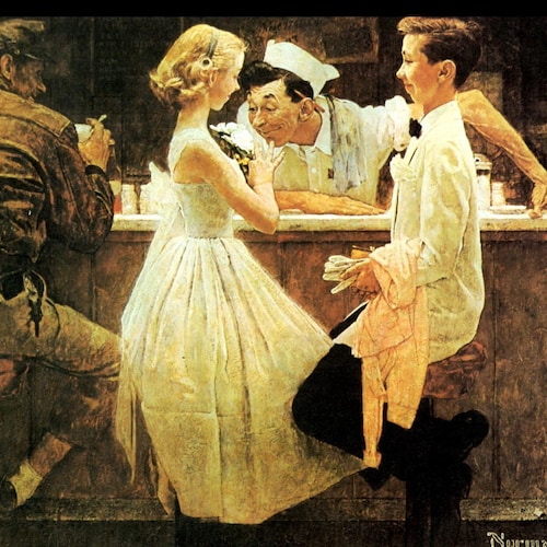 Norman Rockwell Print after the Prom Circa 1957 - Etsy