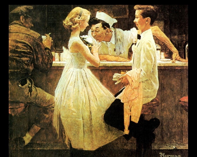 Norman Rockwell Print after the Prom Circa 1957 - Etsy