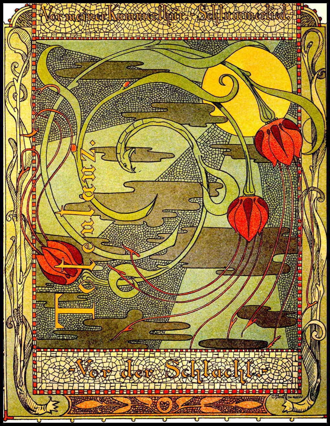 Art Nouveau Print Art Nouveau Print Book Plate Print Wall | Etsy