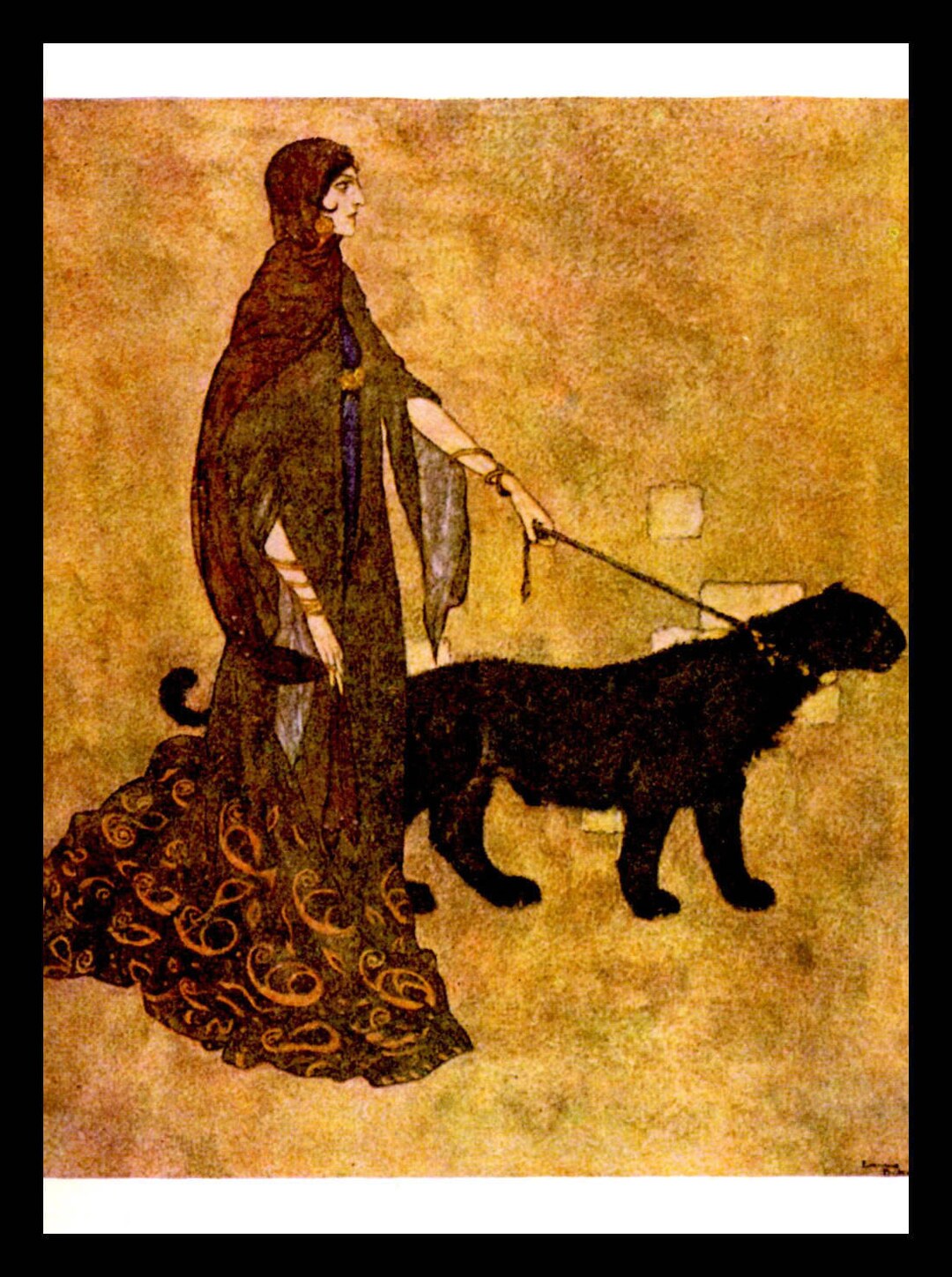 Art Nouveau Print - Vintage Edward Dulac, Illustration-story of the ...