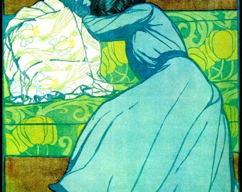 Art Nouveau Print Mileva Stoisavljevic The Grey Princess