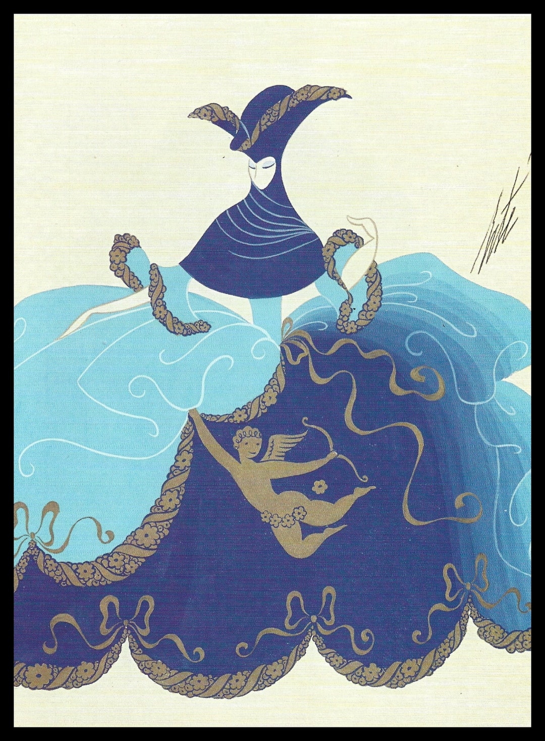 Erte Vintage Art Deco Print, costume Design for Casanova, Les Amourenx ...