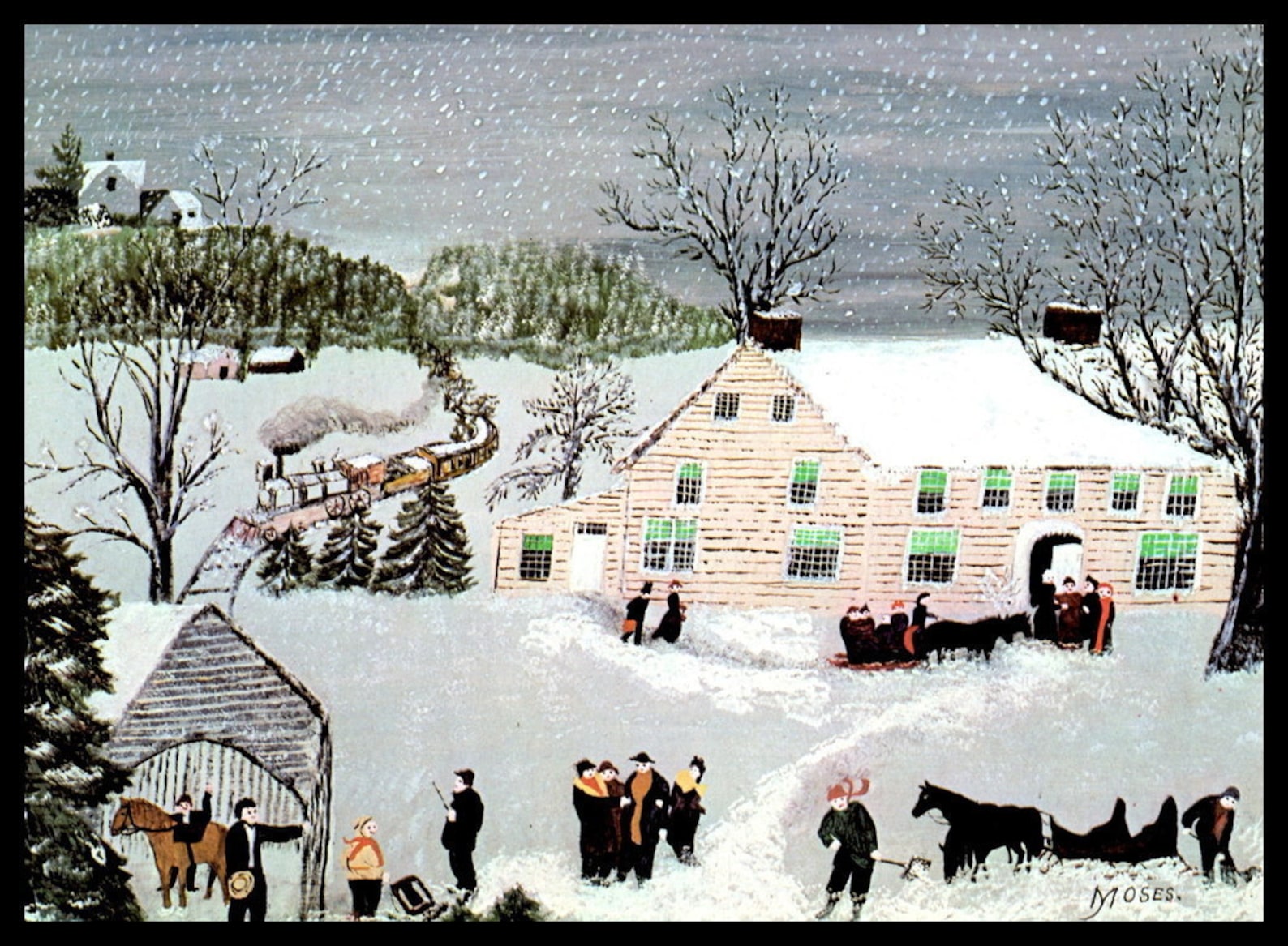 Grandma Moses, Grandma Moses Print, Vintage Americana, Country Home ...