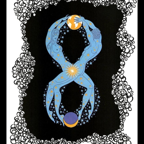 Erte Print Art Deco Alphabet Series m Original - Etsy