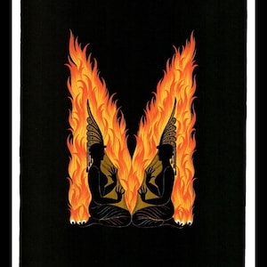 Erte Print Art Deco Alphabet Series m Original - Etsy