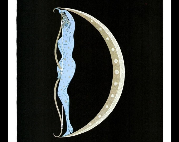 Erte Classic Art Deco Print, Alphabet Series d, Original Vintage Art ...