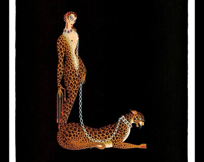 Erte Classic Art Deco Print, Alphabet Series "l", Original Vintage Art ...