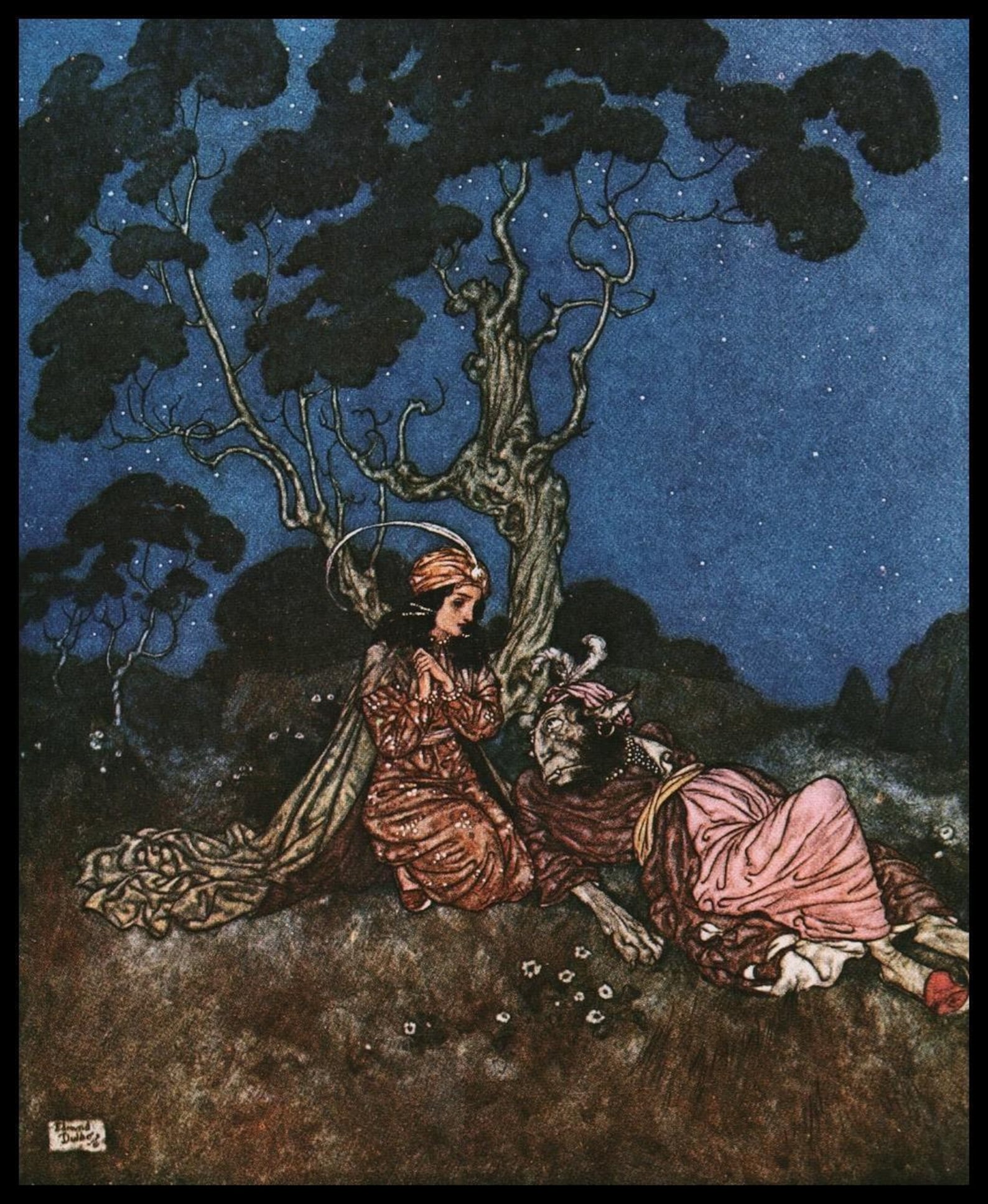 Edmund Dulac Print, Fairy Tale Print, Folklore, Fantasy Wall Art ...