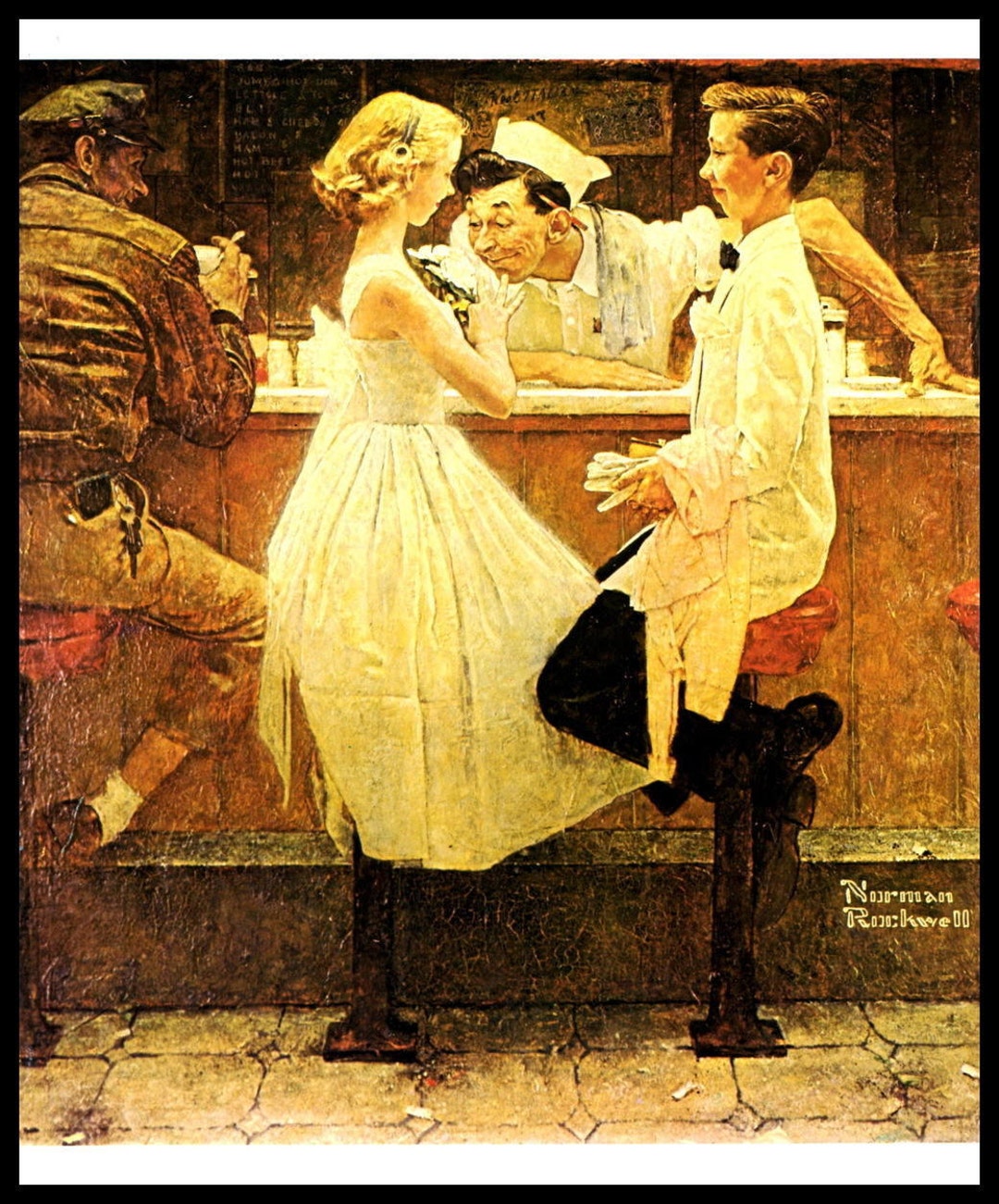 Norman Rockwell Print, "after the Prom" Original Painting for Post ...