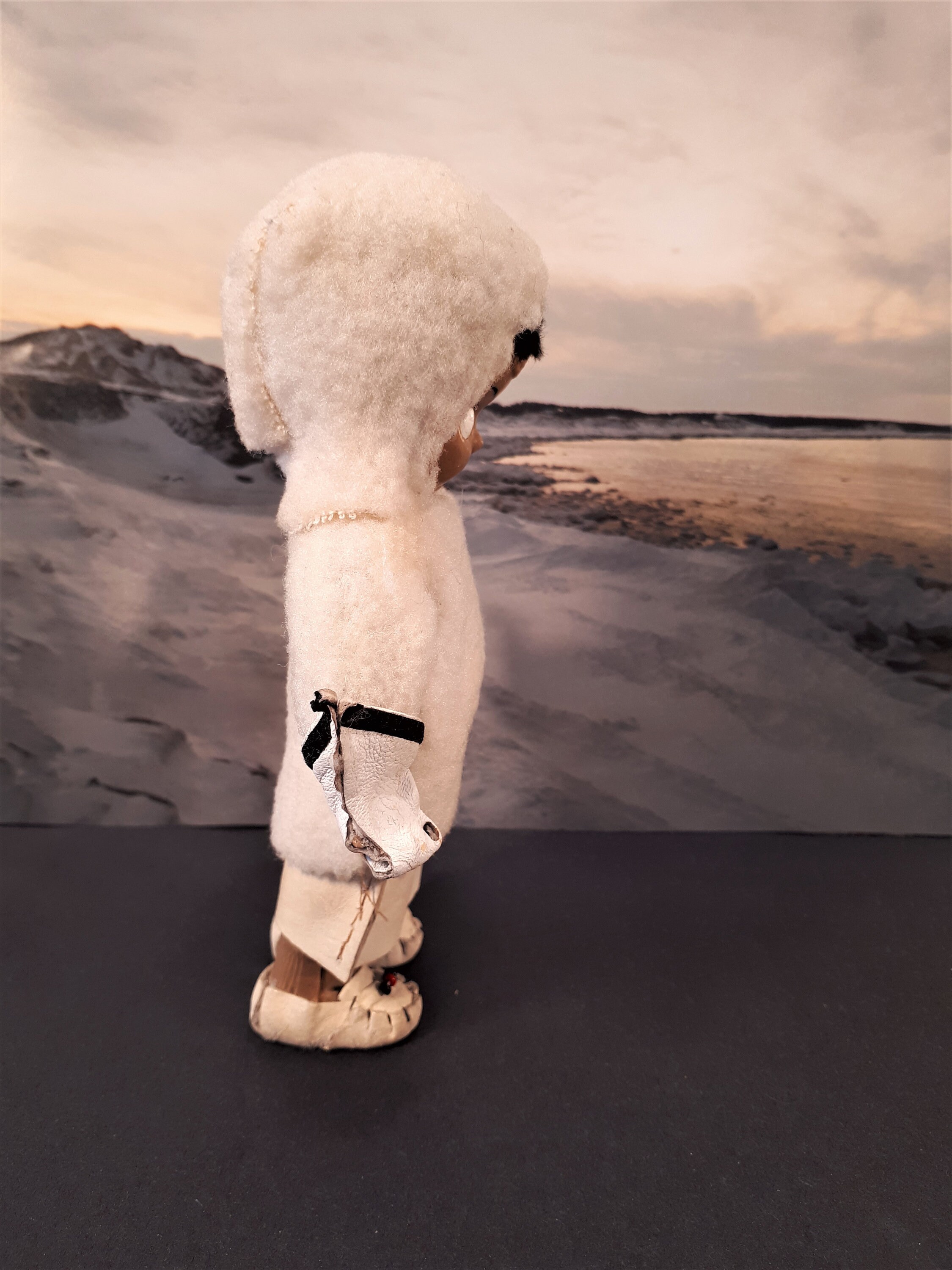 Standing Hard Plastic Eskimo/inuit Sleepy Eye Doll With - Etsy