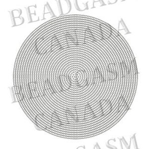 Blank Beaded Rosette Patterns Miyuki Delica Seed Beads Graph - Etsy