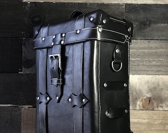 Leather Backpack Steamer Pack Backpack for Men 15 | Etsy