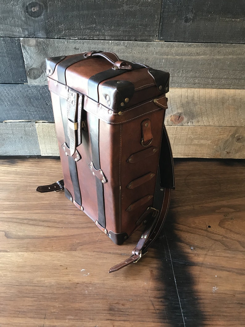 Leather Backpack, Steamer Pack, Backpack for Men, 15" Laptop Bag ...