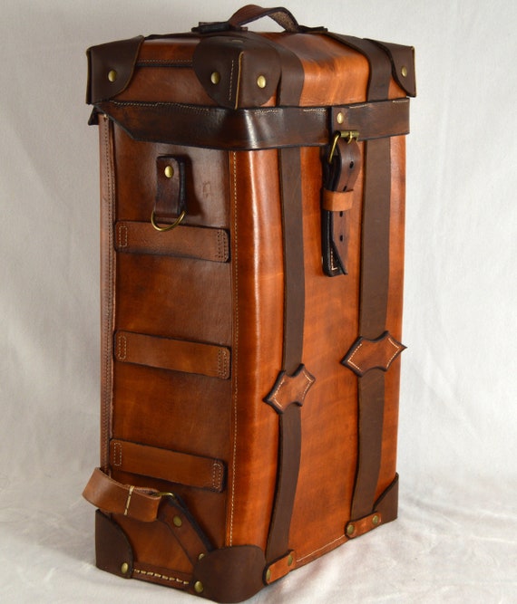 Leather Backpack Steamer Pack Backpack for Men 15 | Etsy