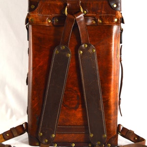 Leather Backpack, Steamer Pack, Backpack for Men, 15" Laptop Bag ...