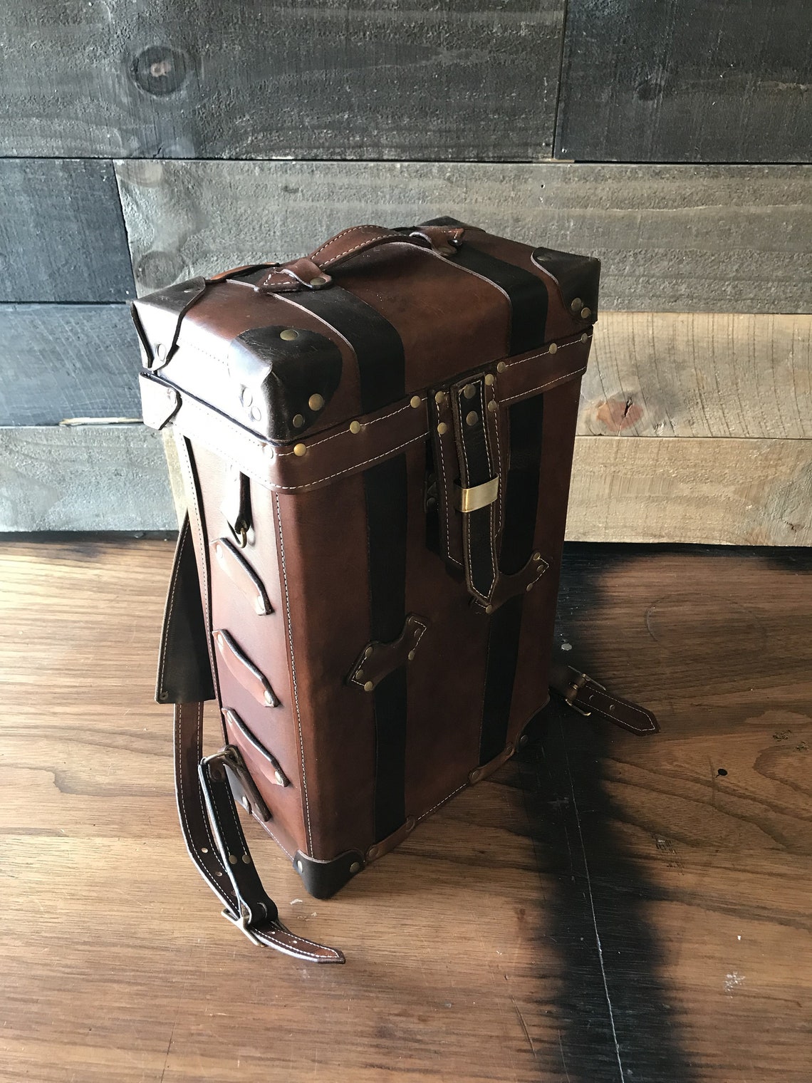 Leather Backpack, Steamer Pack, Backpack for Men, 15" Laptop Bag ...