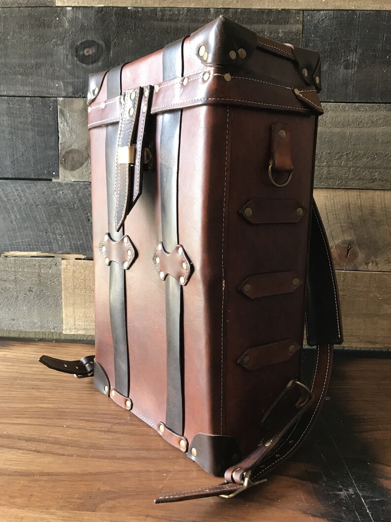 Leather Backpack, Steamer Pack, Backpack for Men, 15" Laptop Bag ...