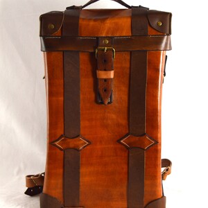 Leather Backpack, Steamer Pack, Backpack for Men, 15" Laptop Bag ...