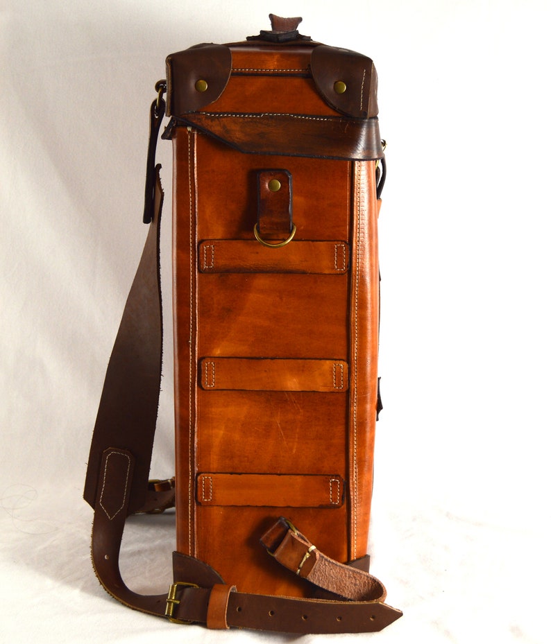 Leather Backpack, Steamer Pack, Backpack for Men, 15" Laptop Bag ...