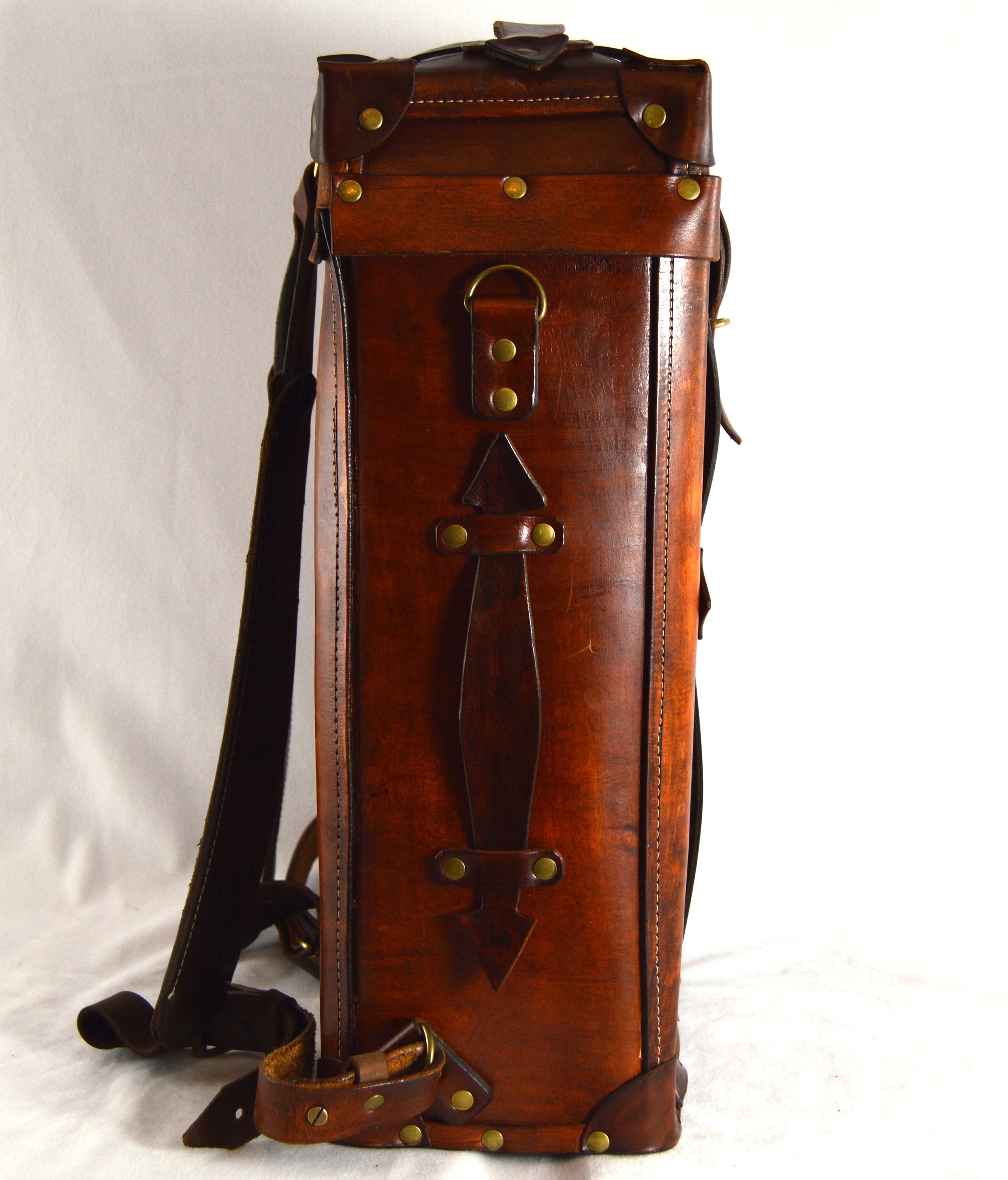 Leather Backpack, Steamer Pack, Backpack for Men, 15" Laptop Bag ...