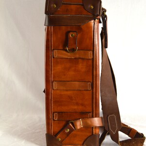 Leather Backpack, Steamer Pack, Backpack for Men, 15" Laptop Bag ...