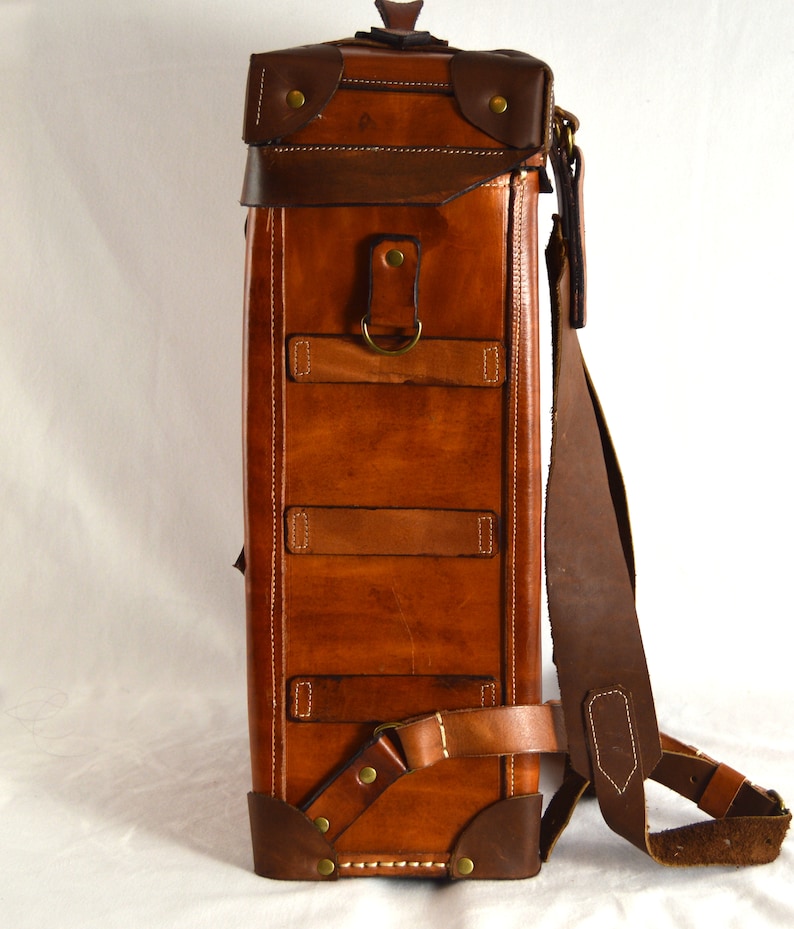 Leather Backpack, Steamer Pack, Backpack for Men, 15" Laptop Bag ...