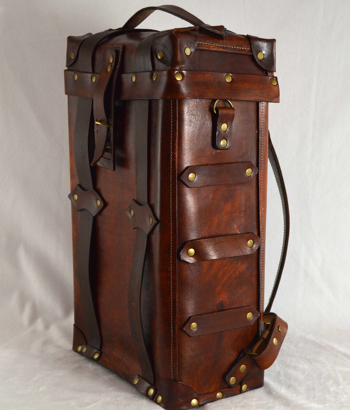 Leather Backpack, Steamer Pack, Backpack for Men, 15" Laptop Bag ...