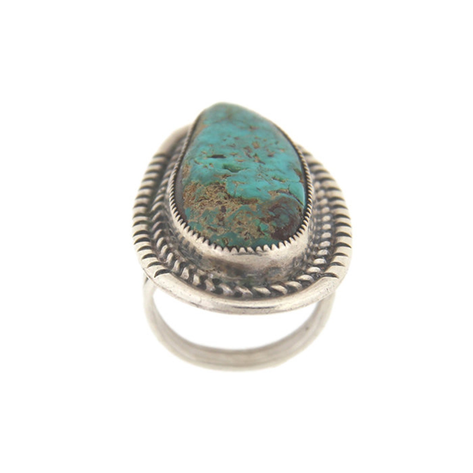 Vintage / Estate Sterling Silver Turquoise Ring - Etsy