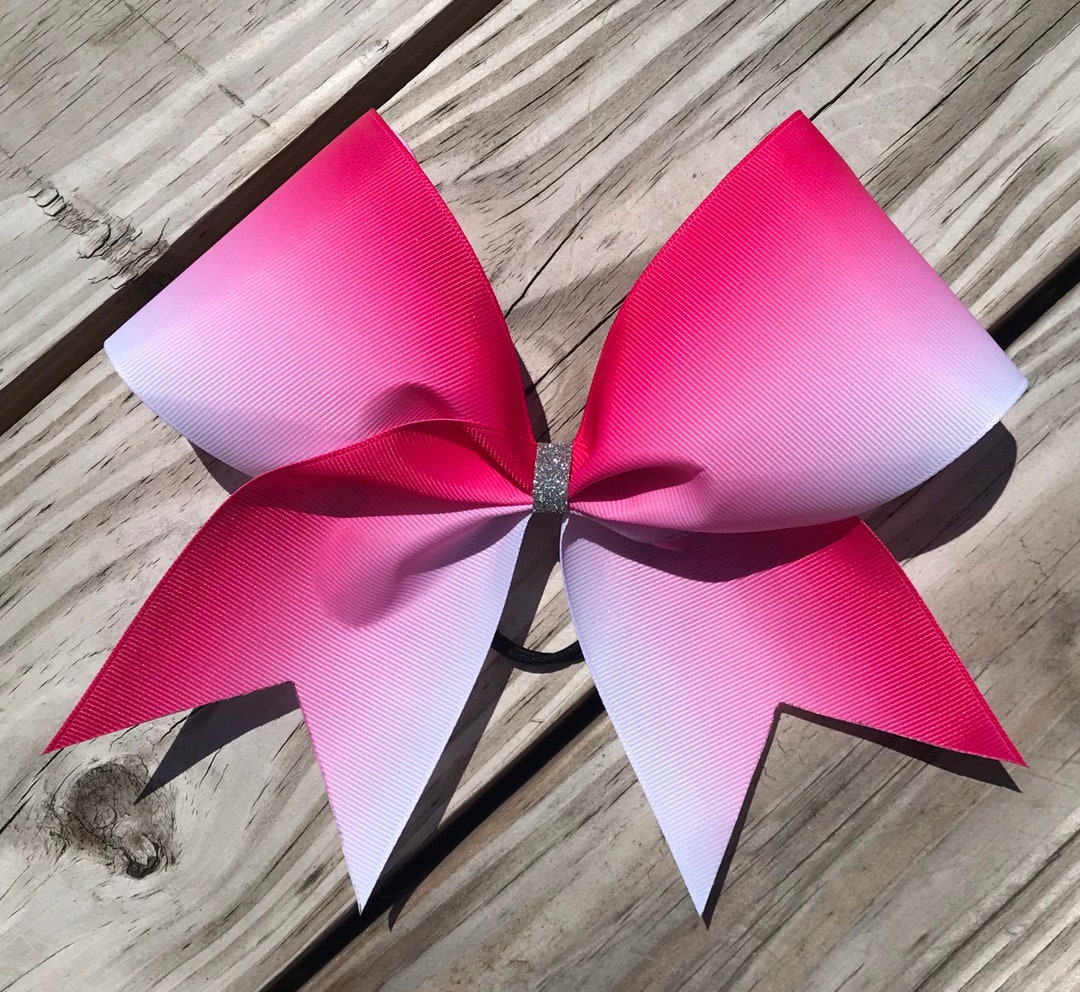 3" Pink Breast Cancer Ombre' Bow - Etsy