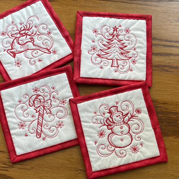 Holiday Coasters - Etsy