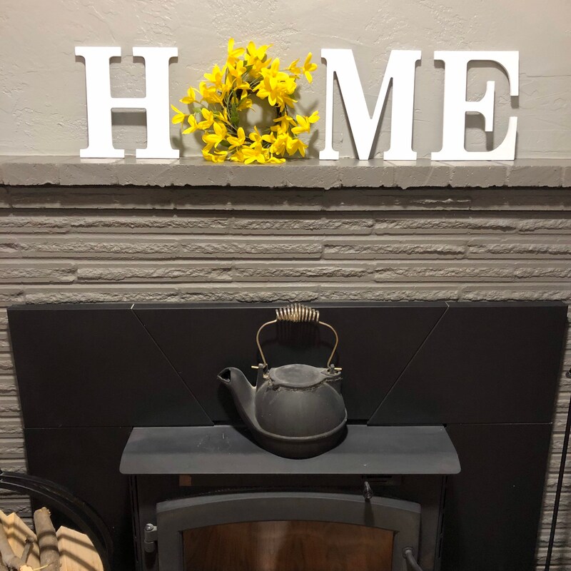 Home Sign With Wreath - Etsy