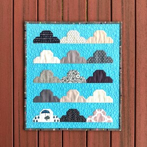 Cloud Mini Quilt Pattern PDF - Cloudy Skies - Beginner Friendly Scrap ...