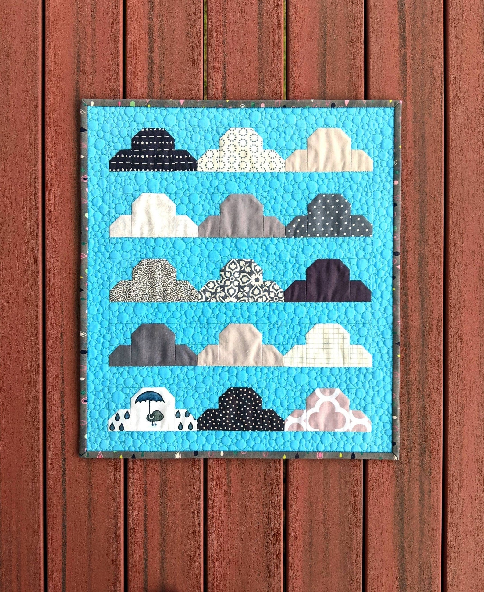 Cloud Mini Quilt Pattern PDF Cloudy Skies Beginner | Etsy