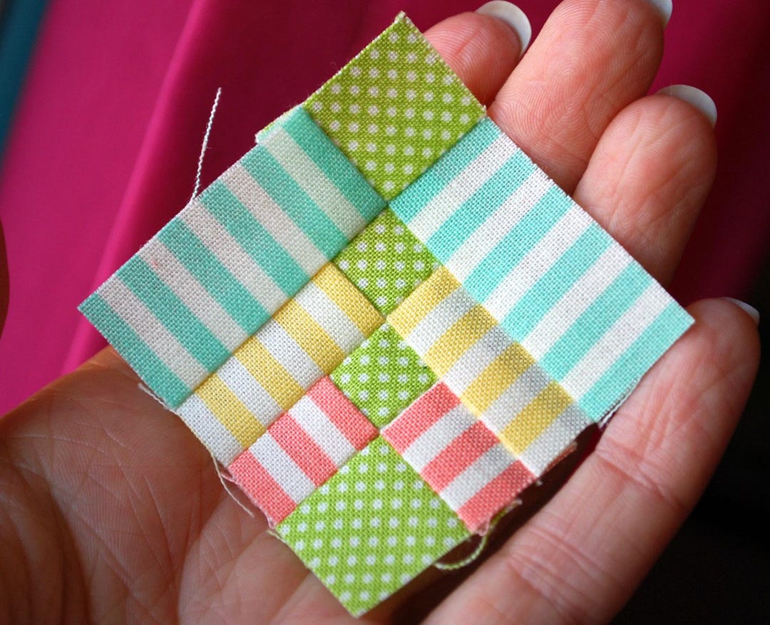 Mini Quilt Block Digital Pattern PDF - Rainbow Flowers - Etsy
