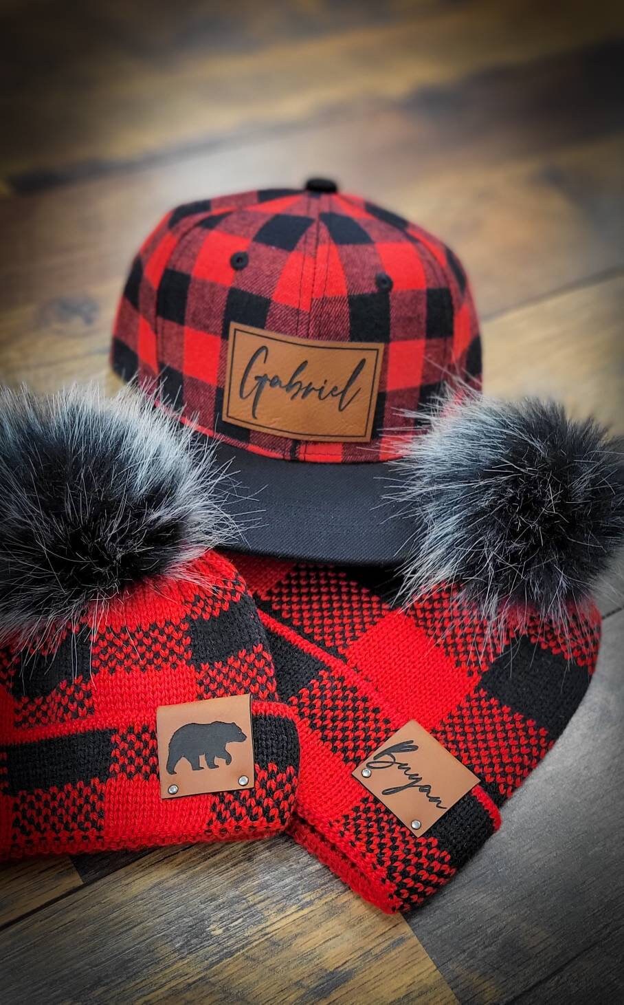 Buffalo Plaid Name Hat - Etsy