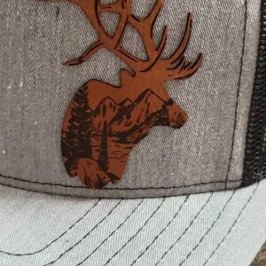Elk Leather Patch Hat **ADULT** - Etsy