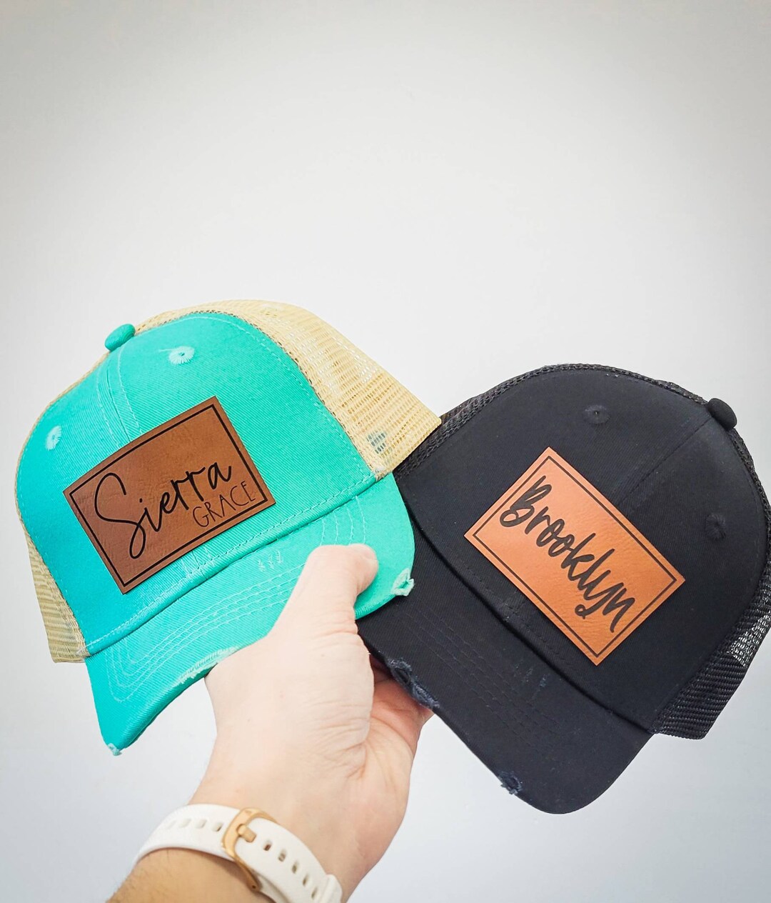 Distressed Name Hat - Etsy