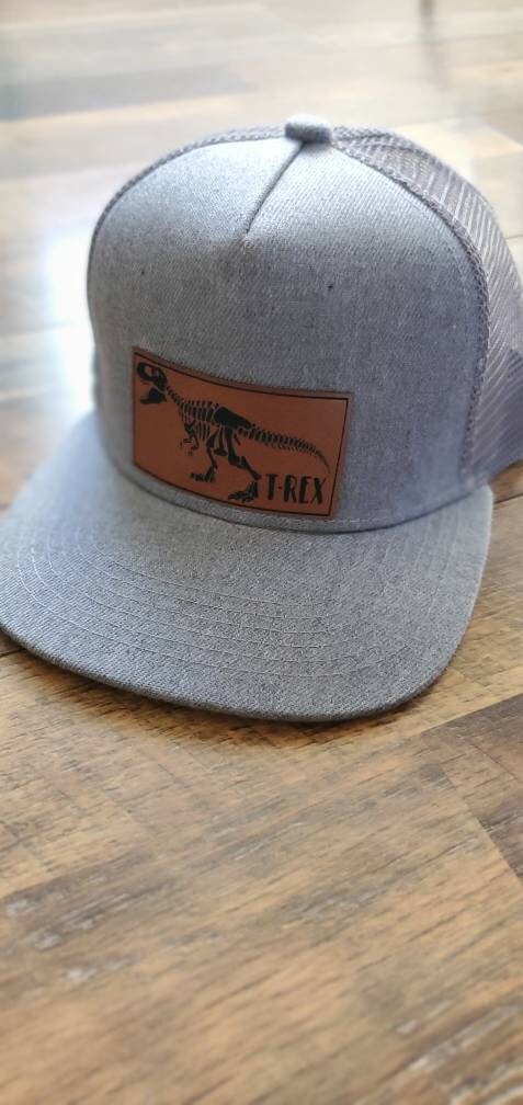 Infant or Child's Snap Hat With Leather Patch | Etsy