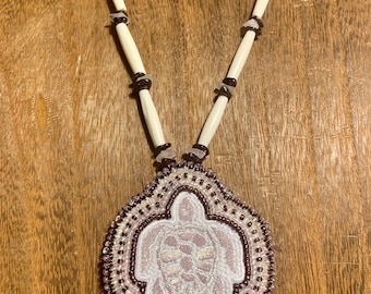 Turtle Beaded Medallion - Etsy