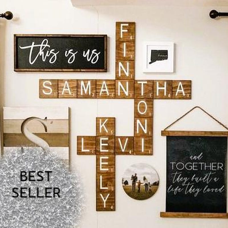 Scrabble Letters for Wall - Etsy