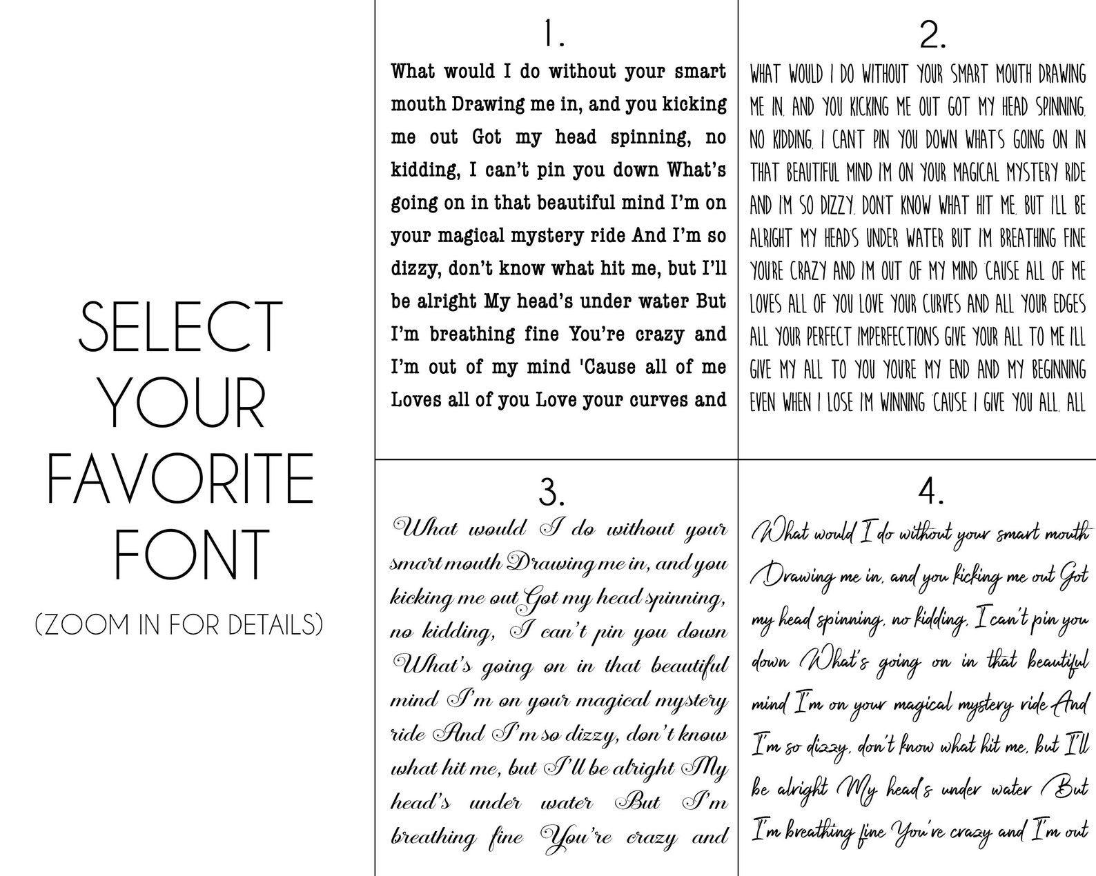 Wedding Song Lyric Art Frame Song Lyric Frame Custom Wedding - Etsy