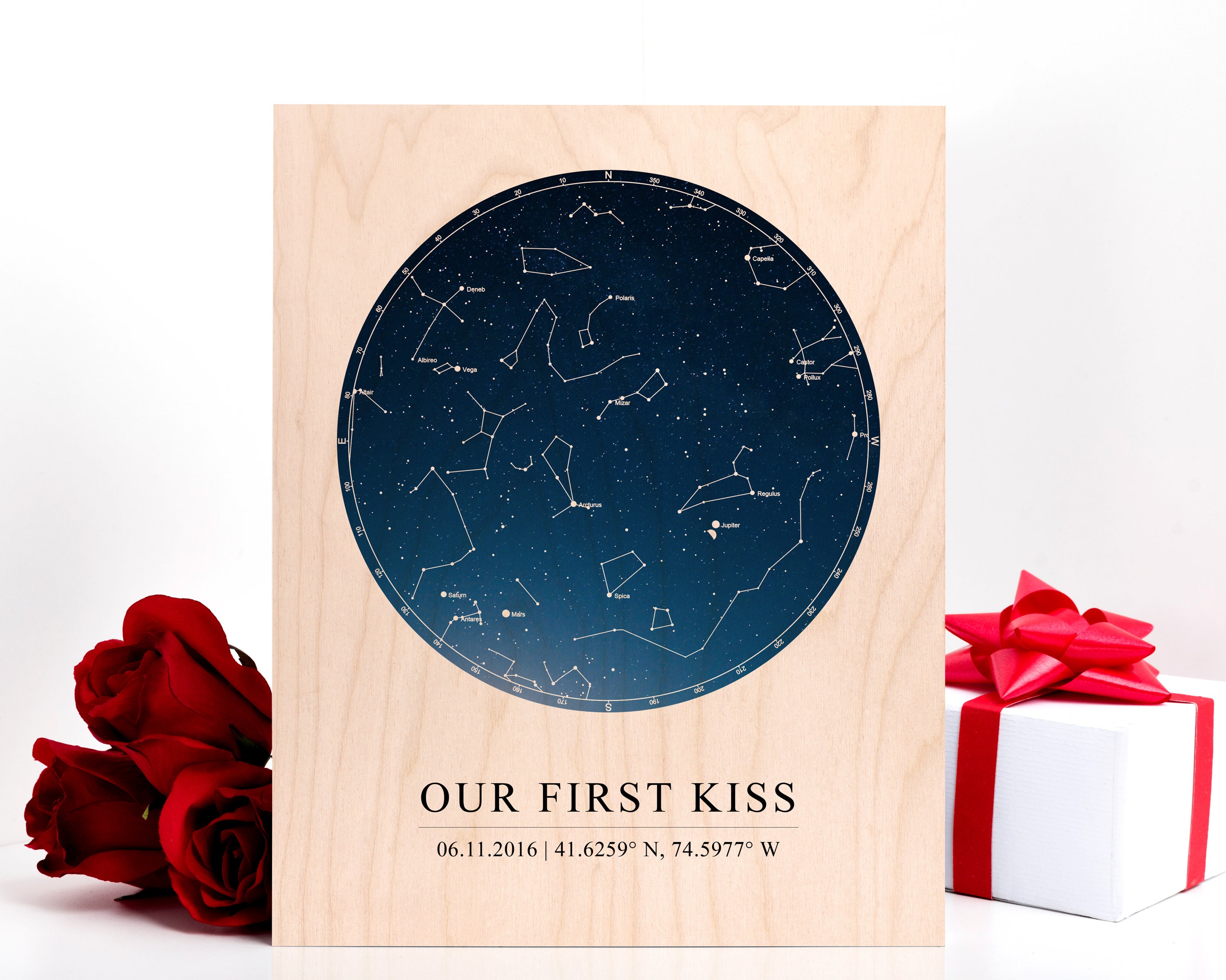 Mens Anniversary Gifts Custom Star Map On Date Gift For | Etsy