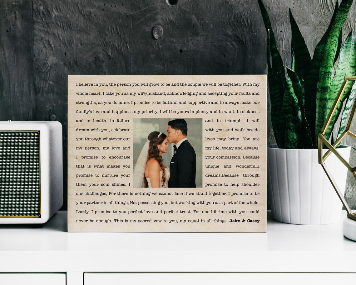 Wedding Song Lyric Art Frame Song Lyric Frame Custom Wedding - Etsy