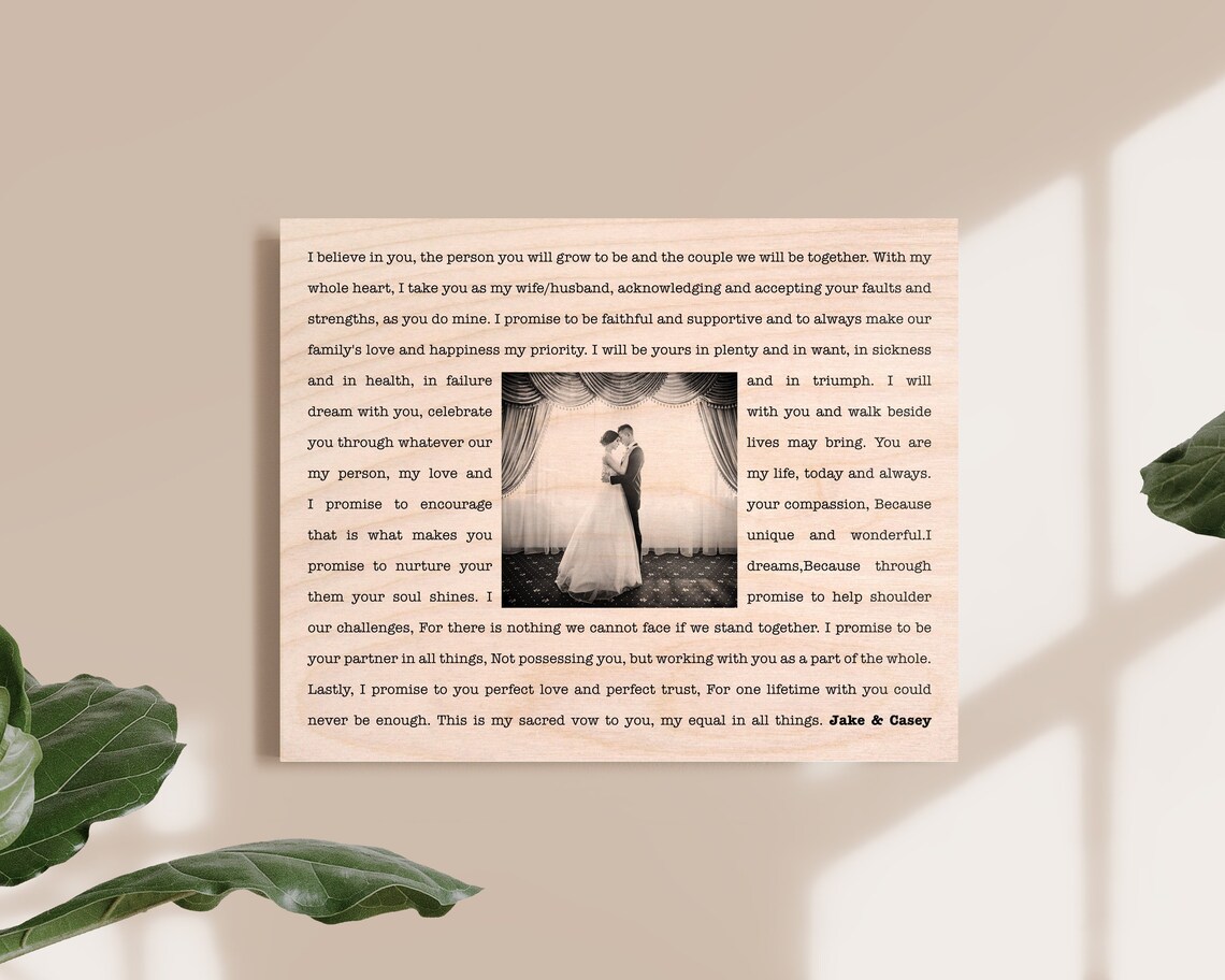 Wedding Song Lyric Art Frame Song Lyric Frame Custom Wedding - Etsy