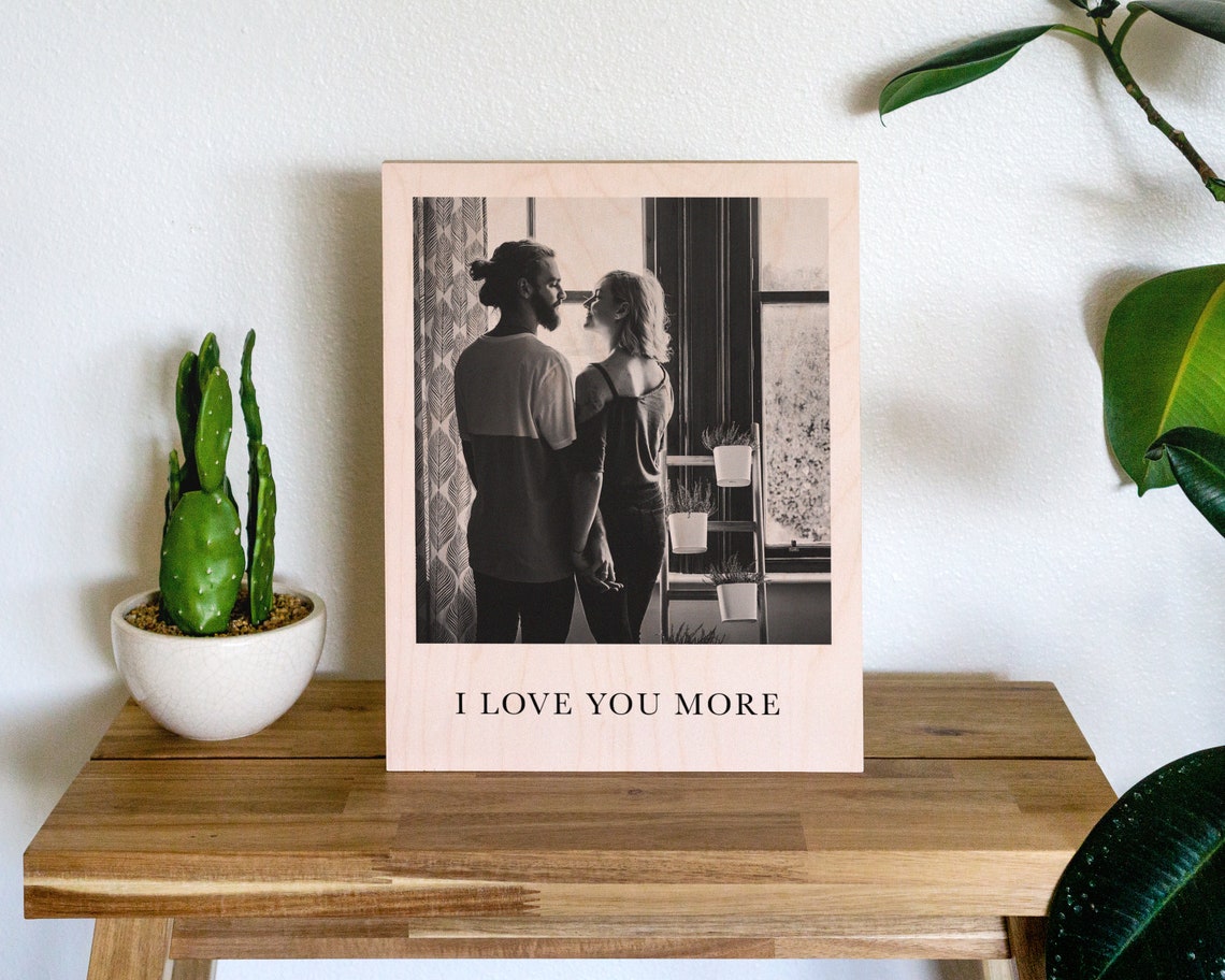 Personalized Picture Frame Photo on Wood Picture Frames - Etsy