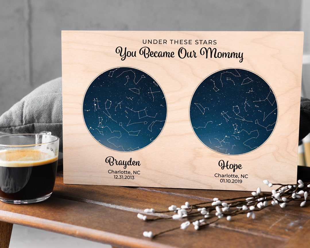 The Day You Became My Mom Night Sky Children Gift for Mom Mothers Day ...